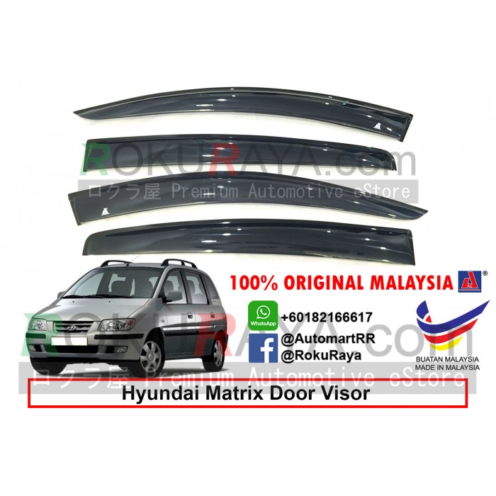 Hyundai Inokom Matrix 2001-2011 AG Door Visor Air Press Wind Deflector ...