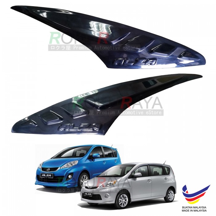 Perodua Alza Custom Fit ABS Plastic Car Head Lamp Eyelid Eye Lid Brow Cover